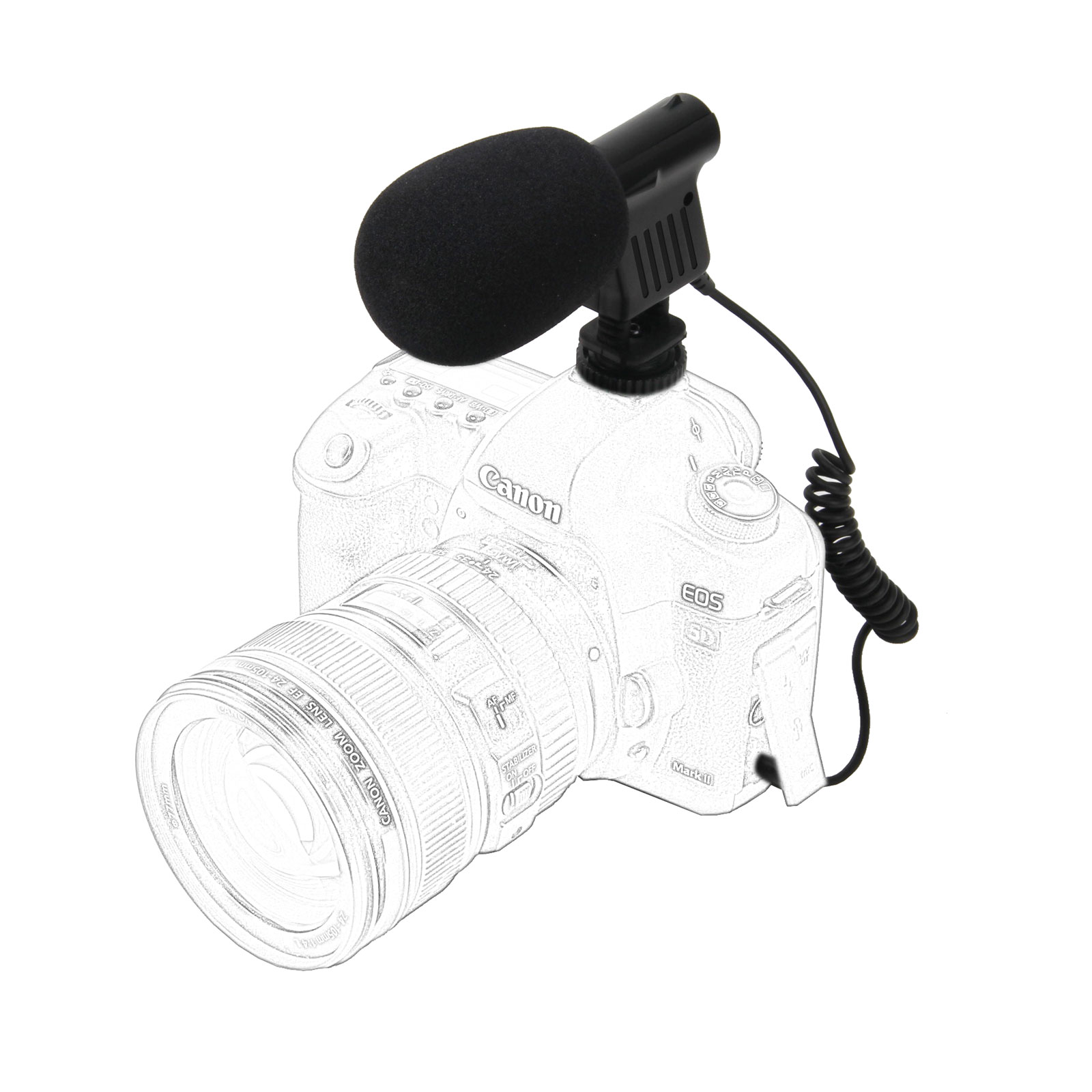Boya VM01 Mini Shotgun Video Microphone with Shoe Fitting and Fluffy | eBay